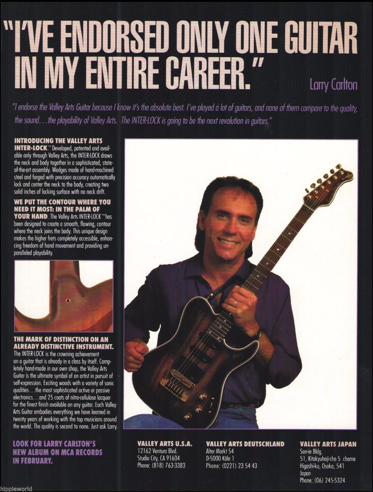 Larry Carlton Standard and Custom models - Valley Arts Guitars Pre ...